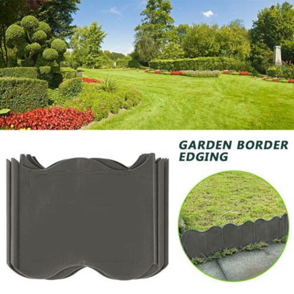 Garden Flexible Lawn Grass Plastic Edging Border E... – Vicedeal