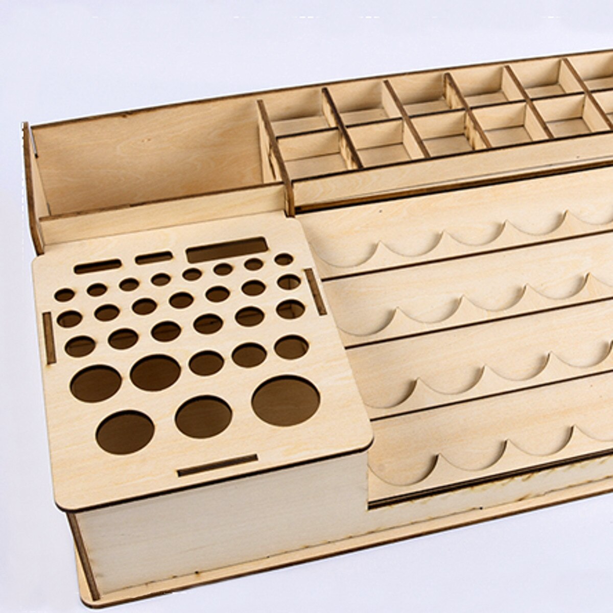 5 Layers Wooden Pigment Bottle Drawer Storage Orga... – Grandado