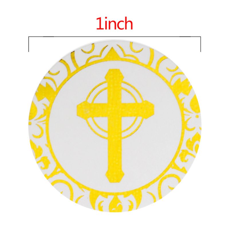 500pcs Religious Christian Cross Stickers with Gol... – Vicedeal