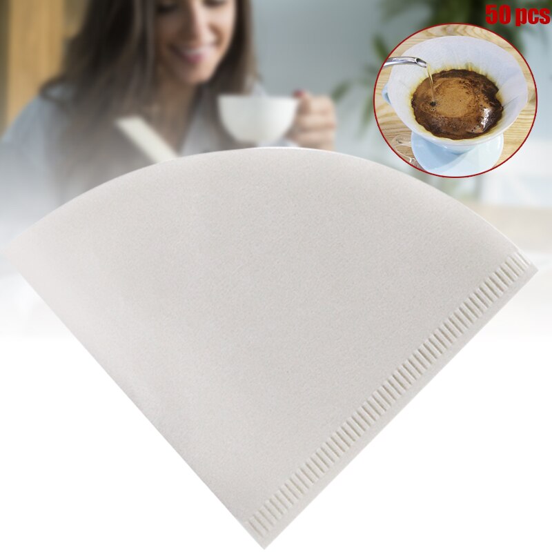 50pcs Cone-shaped Hand Drip Brew Coffee Filter Hom... – Vicedeal