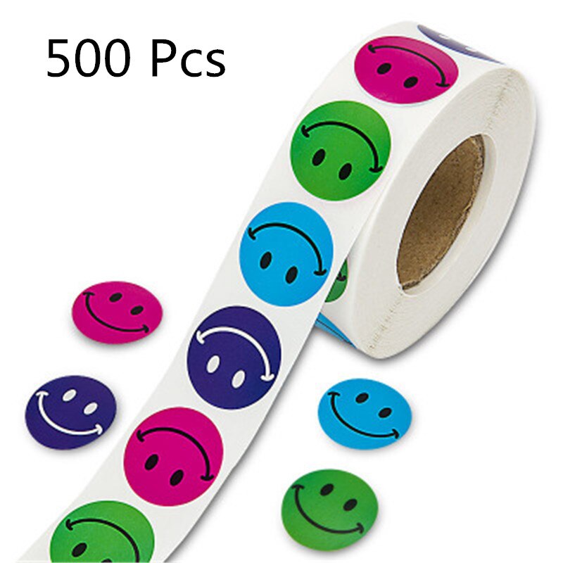 500 Pcs/Roll Sticker 1 Inch Voor Kinderen Beloning... – Grandado