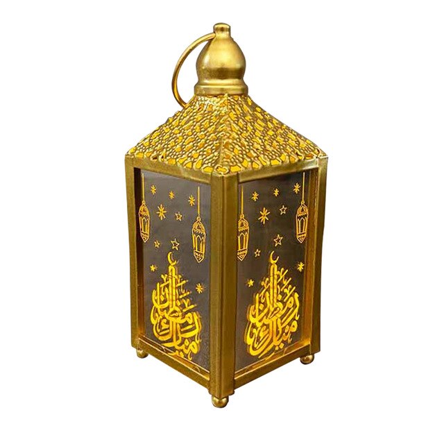 Ramadan Lanterns Lamp LED Eid Mubarak Decor Lights... – Grandado