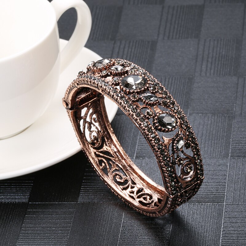 Kinel Retor Gold Color Boho Bangle Cuff Bracelet f... – Grandado