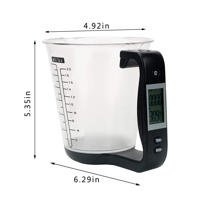 Electronic Tool Kitchen Scales Measuring Cup Tempe... – Grandado
