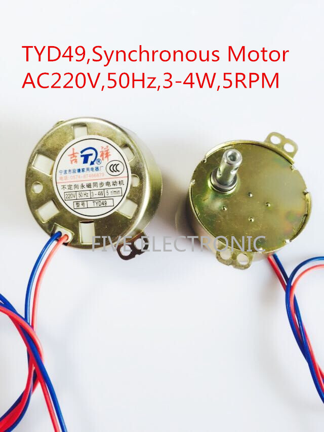 TYD49 50 hz 3-4 w 5R/MIN 220 v AC MOTOR, geen dire... – Grandado