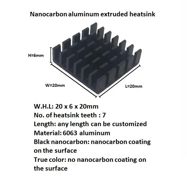 Cooling Aluminum Extruded Profile Heatsink 20mm x ... – Grandado