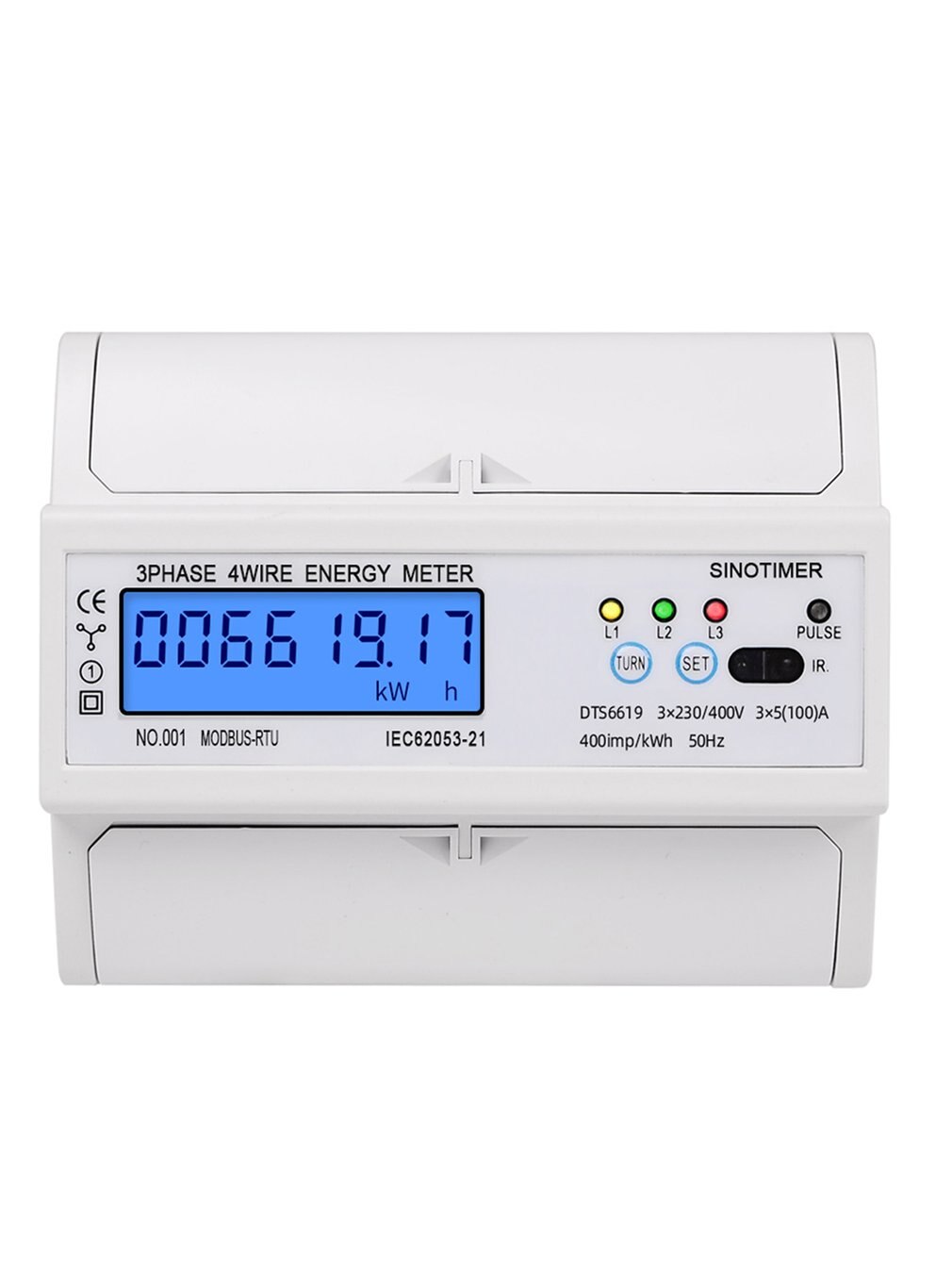 3 Phase 4 Wire RS485 Modbus 380V DIN Rail Energy M... – Vicedeal