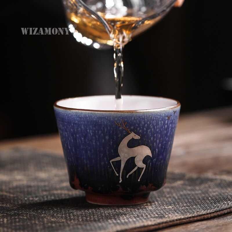 WIZAMONY Japanese-style handmade kiln ceramic teac... – Grandado