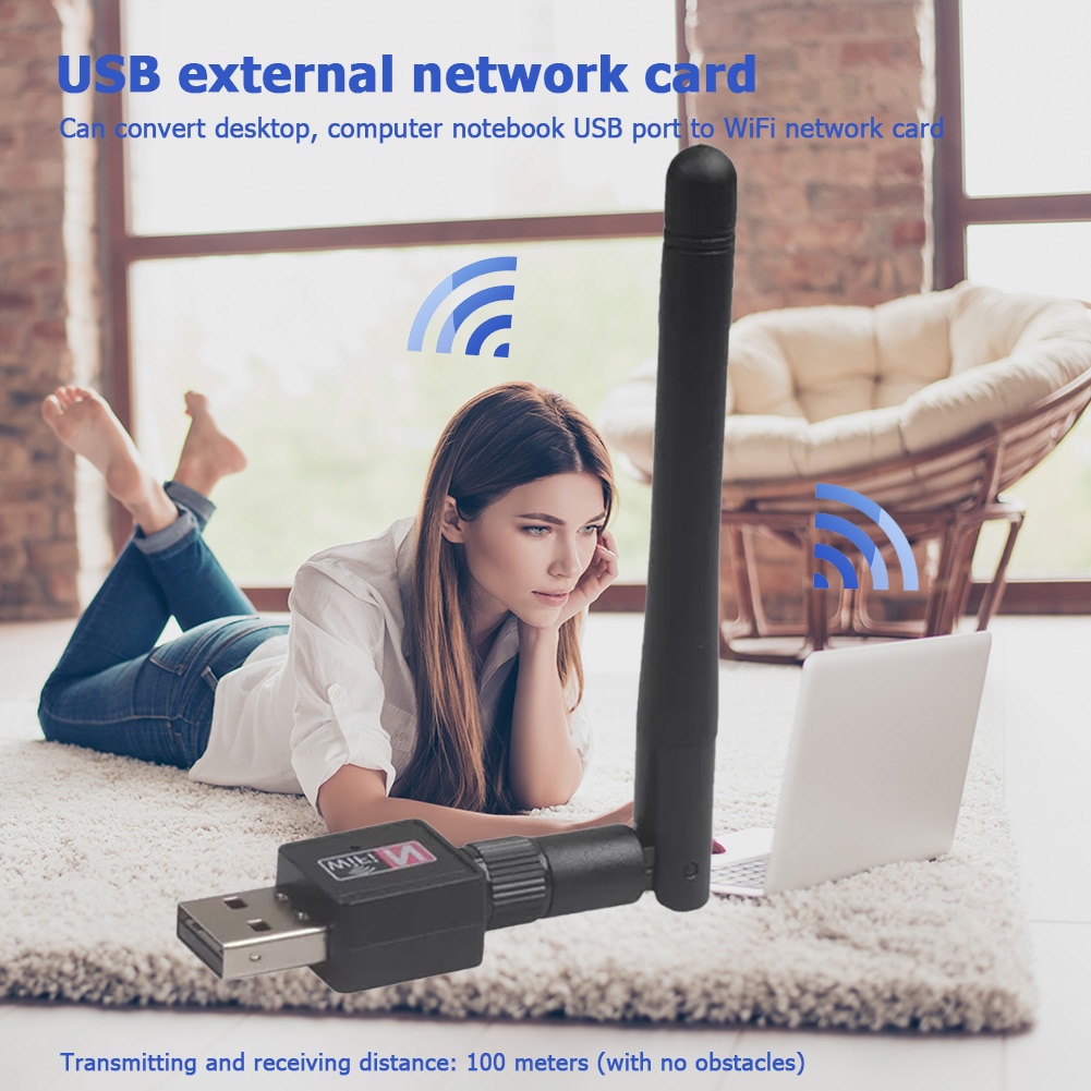 1 Uds. De adaptador WiFi, antena de 5dB, tarjeta d... – Grandado