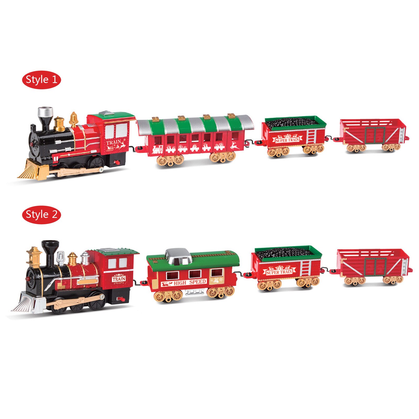 Vocal Toys Christmas Electric Rail Train Light Mus... – Grandado