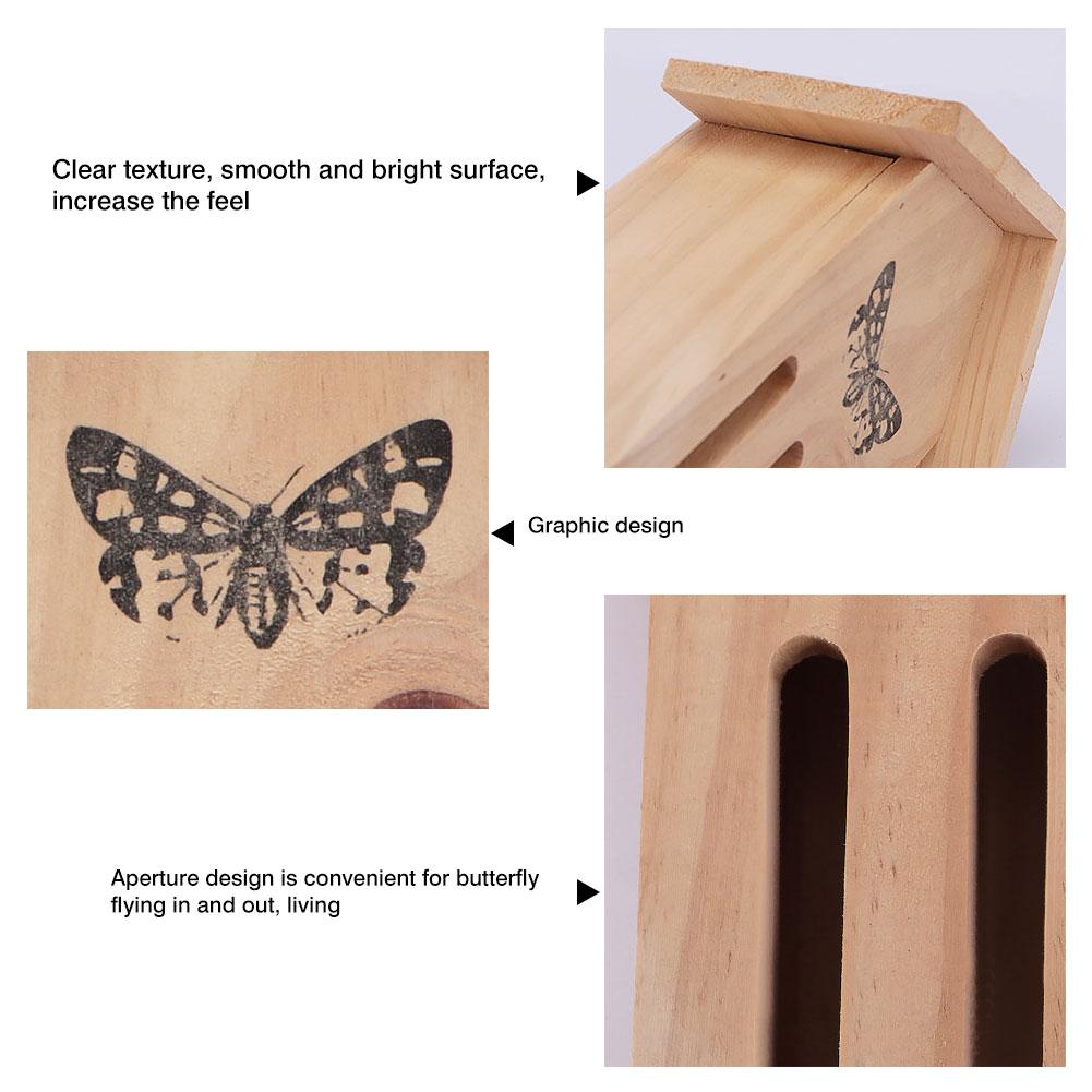Wooden Insect House Box Insect Feeding Nest Insect... – Grandado
