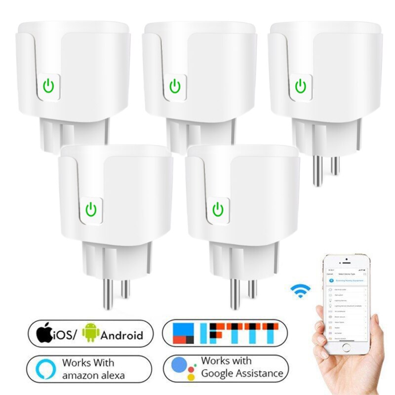 EU Plug WIFI Smart Outlet Socket Remote Control Ti... – Grandado