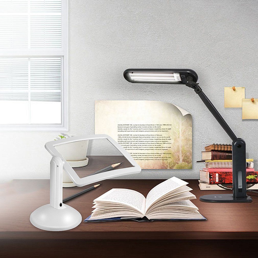 360-Degree Rotation Handsfree 3X Magnifier 2 LED M... – Grandado