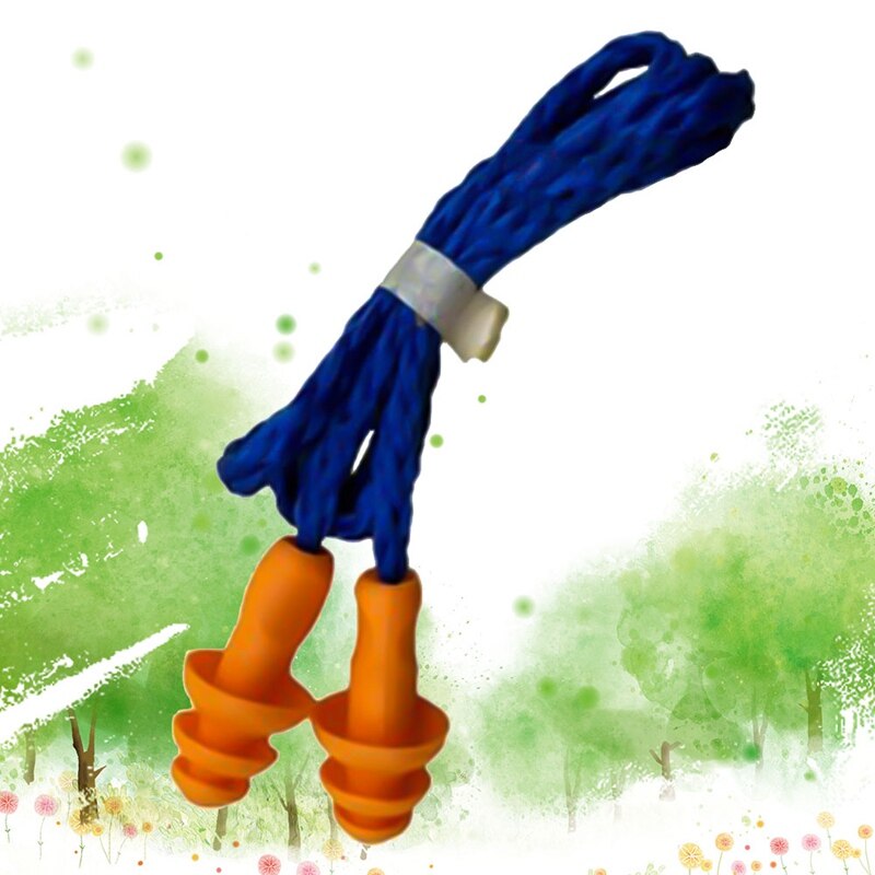 1Pc Soft Silicone Corded Ear Plugs Ears Protector ... – Grandado