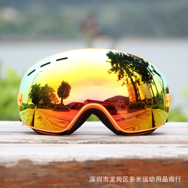 Comma Large Spherical Double Layer Anti-fog Ski Go... – Vicedeal
