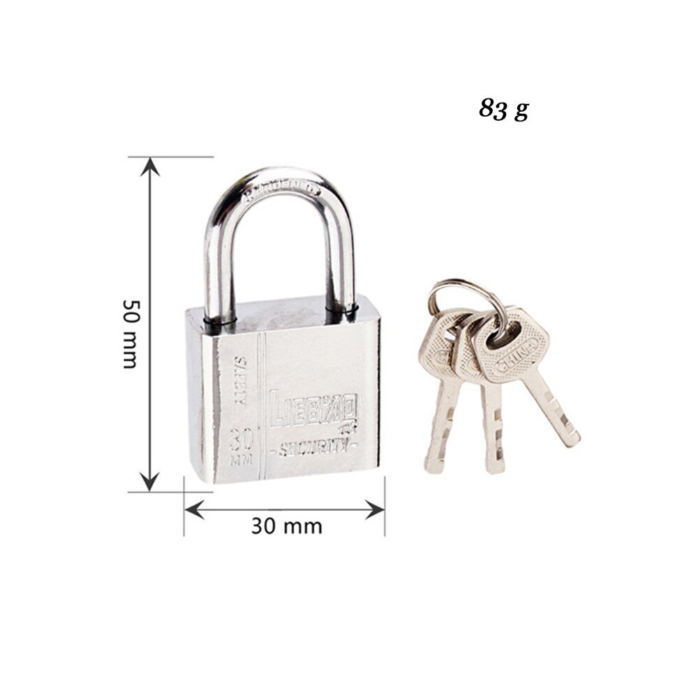 3 Keys Stainless Steel Padlock Stainless Steel Dur Grandado
