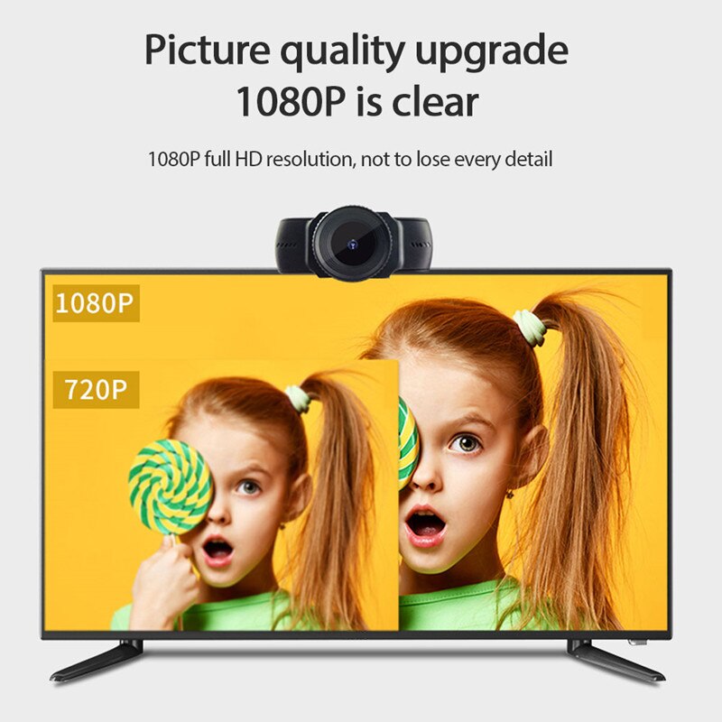 720/1080p Autofocus HD Webcam USB2.0 Large Lens Bu... – Grandado