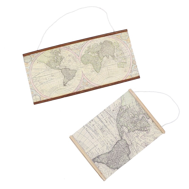 1/12 Size S M Mini World Map Simulation Furniture ... – Vicedeal