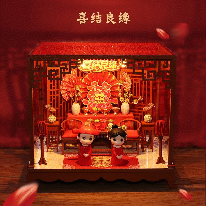 Chinese Style DIY Hut Loft Villa Hand-made Marriag... – Vicedeal