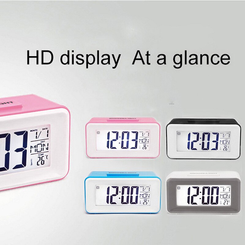Desk Digital Clock Sound Control Backlight 12/24 H... – Grandado