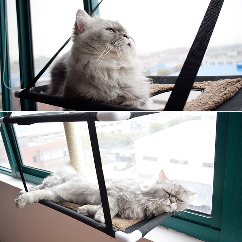 Double Cat Hammock Bed Cat Lounger Window Cat jump... – Vicedeal