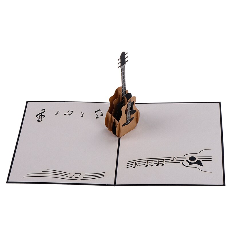 1pcs 3D Retro Guitar Pop Up Greeting Card Birthday... – Vicedeal