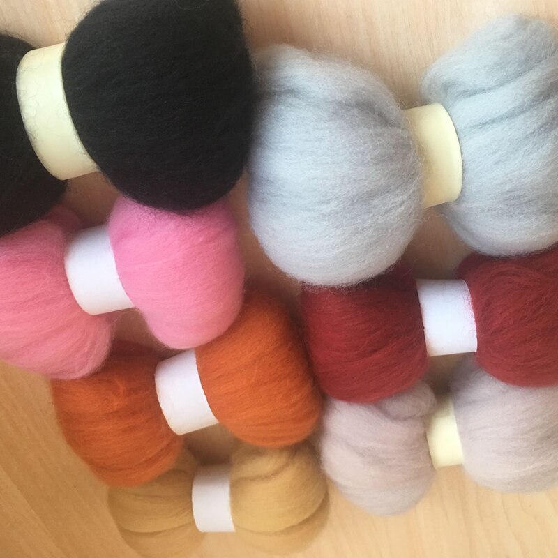 WFPFBEC 70g wool for felting needle wool roving 10... – Grandado