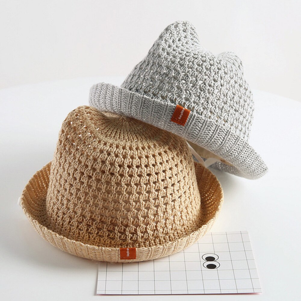 Children's summer cat ears sunshade hat Breathable... – Vicedeal