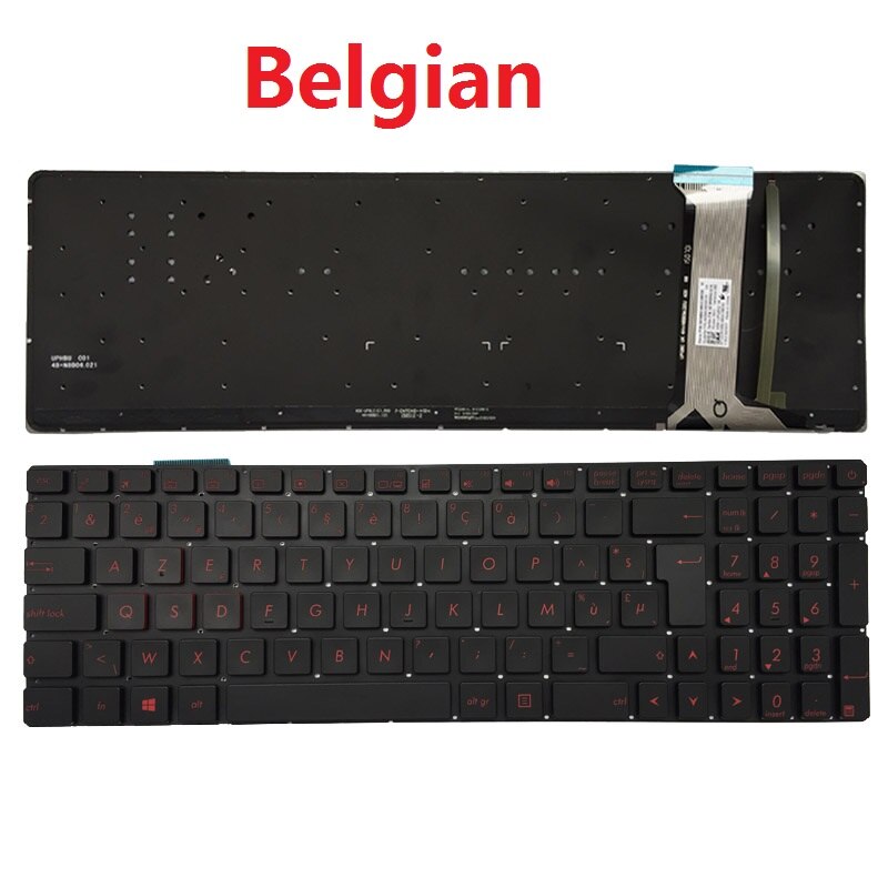 BE/BR/GR/IT/SW/TR keyboard FOR ASUS G551 G551J G55... – Grandado