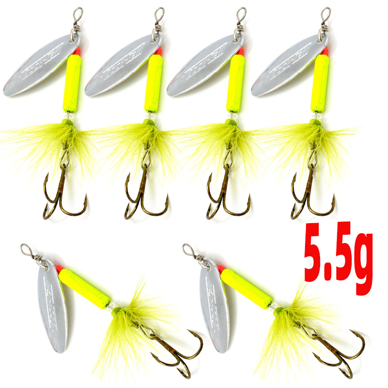 6 Pcs / Set 2g-5.5g Bind Hair of Spoons Fishing Ba... – Vicedeal