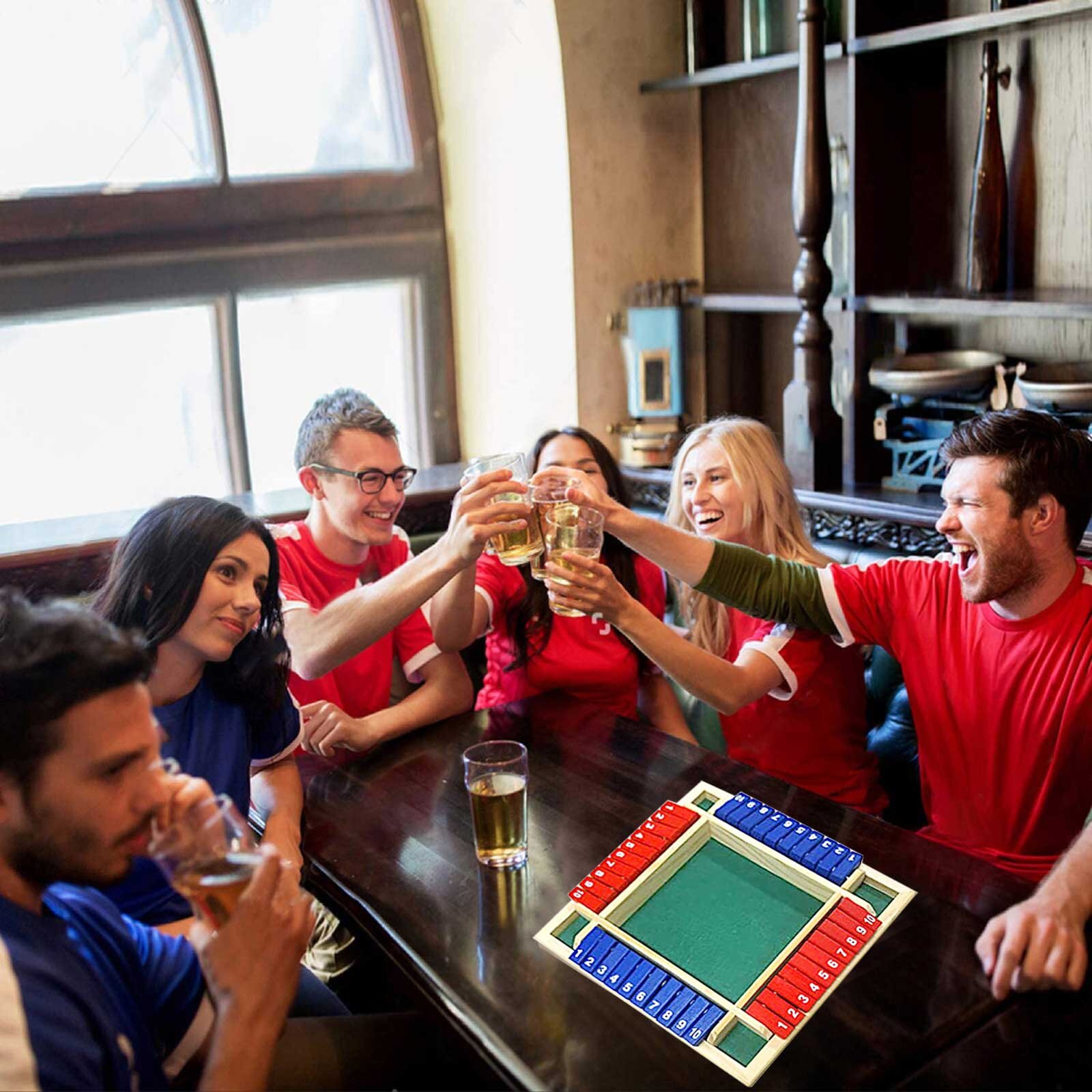 Traditional Four Sided Wooden 10 Number Pub Bar Bo... – Grandado