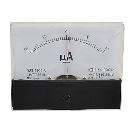 Indicator DC Amperometer Head 44C2 DC 50-0-50uA 10... – Grandado