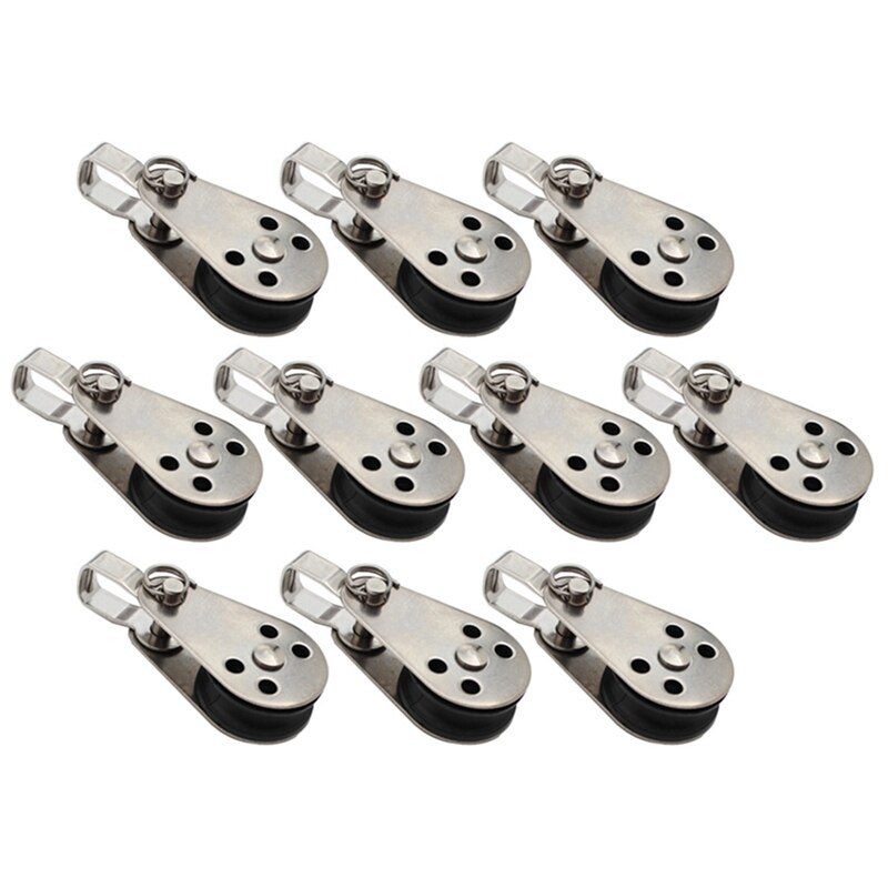 10 PCS Marine Boat Pulley Blocks Rope Stainless St... – Vicedeal