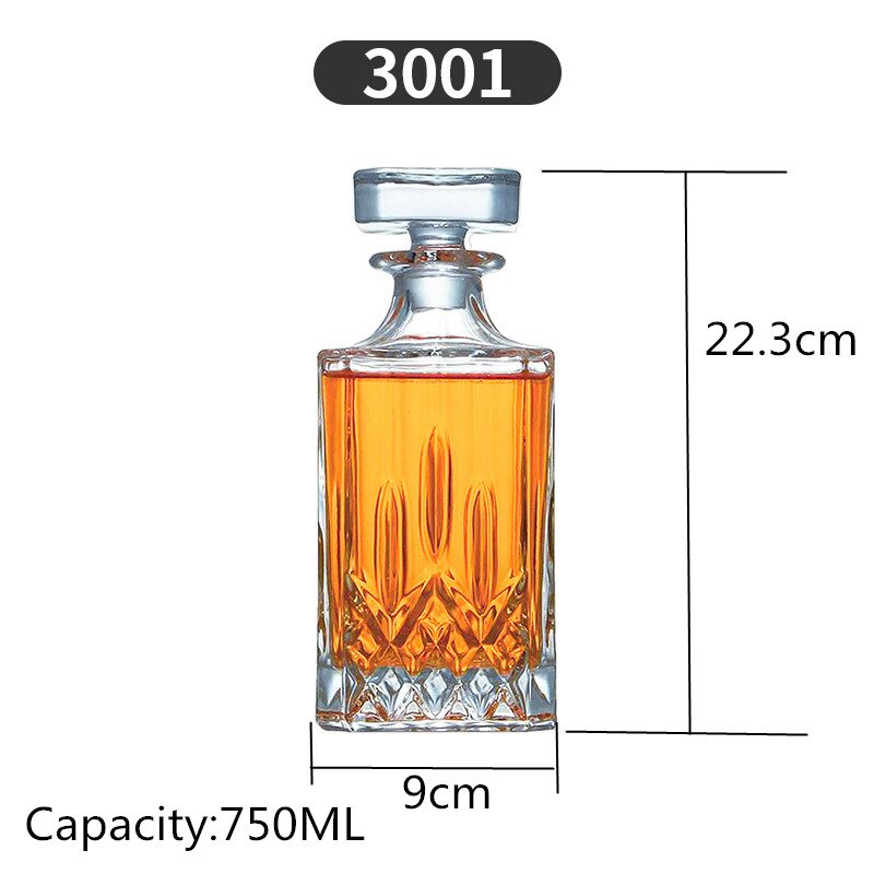 Luxe Glazen Karaf Fles Wijn Fles Whisky Karaf Alco... – Vicedeal