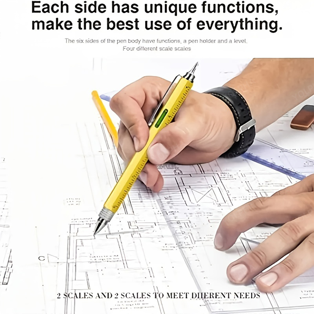 7 in1 Multifunction Ballpoint Pen With Modern Hand... – Grandado
