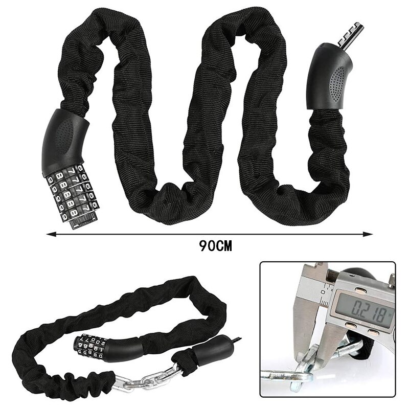 Bike Lock Cycle Lock with 5-Digit Combination Pass... – Vicedeal
