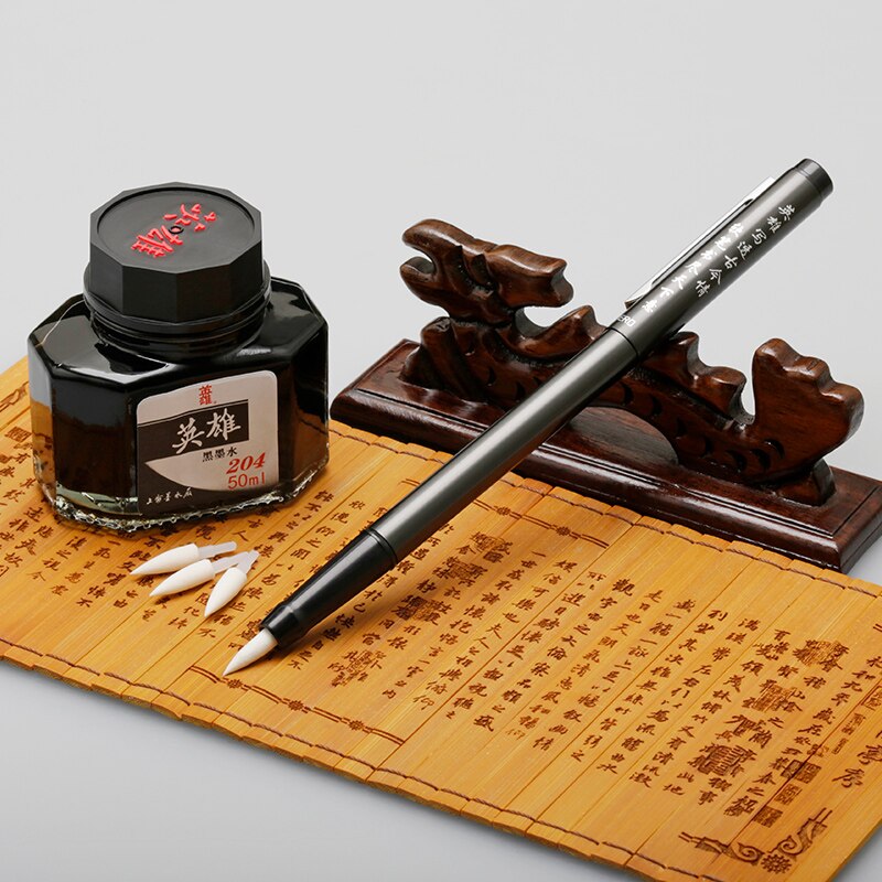 HERO plastic soft brush calligraphy ink pen sponge... – Vicedeal