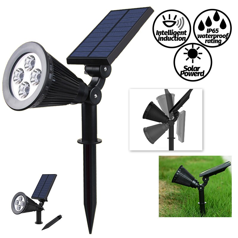 Solar Outdoor Spotlight Landscape Yard Decor Lawn ... – Grandado
