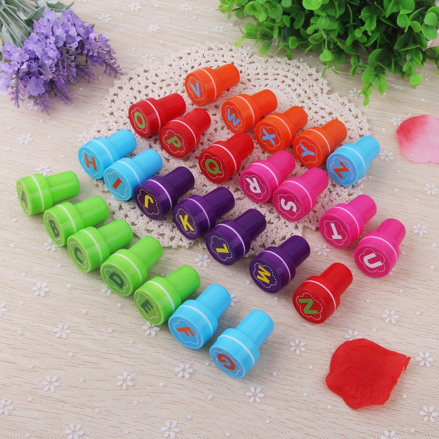 26 Kids Self-ink Cartoon Alphabets Pirates Princes... – Vicedeal