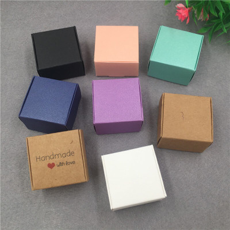 5pcs/lot Vintage Kraft Paper Box Cardboard Handmad... – Grandado