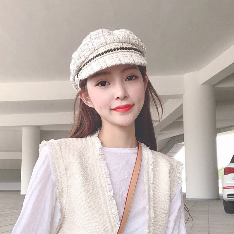 Hat lady spring and summer white thunder hat web c... – Vicedeal