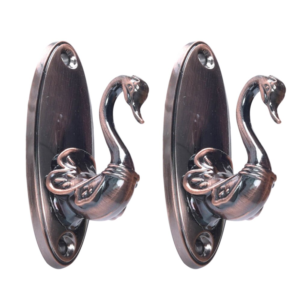 1 Pair Swan Shape Curtain Wall Hook Metal Window C... – Vicedeal