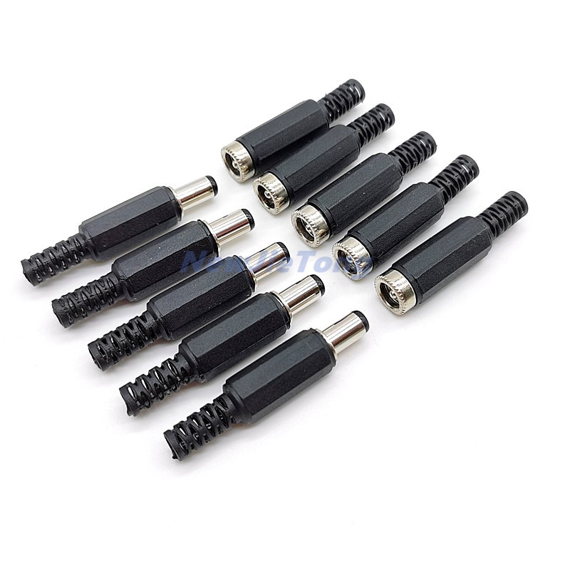 5 Pcs Dc Power Jack Pluggen Mannelijke Vrouwelijke... – Grandado