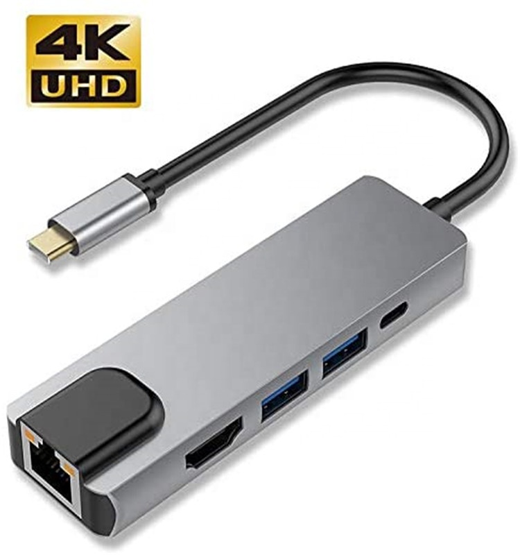 Adaptador de concentrador de red USB C a Ethernet,... – Grandado