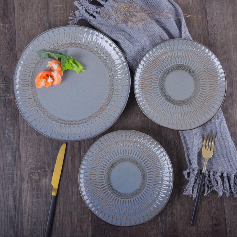 Tableware Ceramic Dinner Plate Set Dish 8/10 Inch ... – Grandado