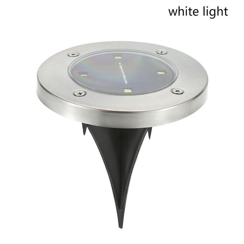1 sæt vandtæt 4 led lamper sol underjordiske lys b... – Grandado