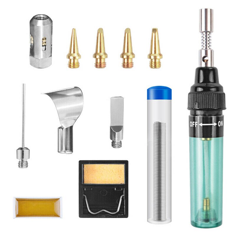 12 in 1 Cordless Torch Soldering Kit Butane Gas El... – Vicedeal