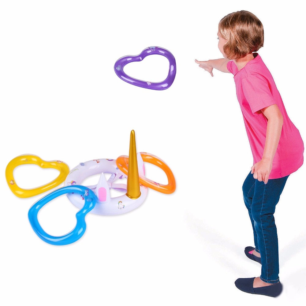 Inflatable Unicorn Ring Swimming Toys for Children... – Grandado