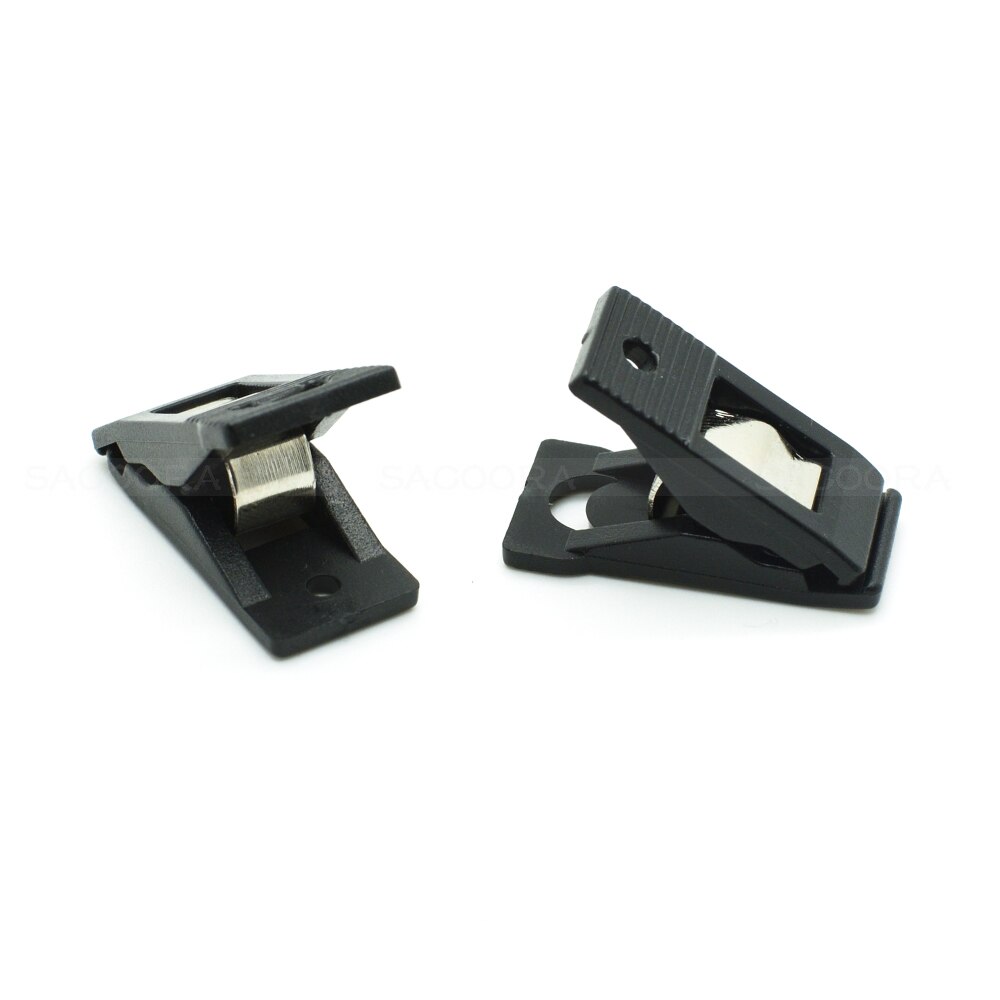 Hole Plastic ID Card Name Tag Holder Badge Clip Bl... – Vicedeal