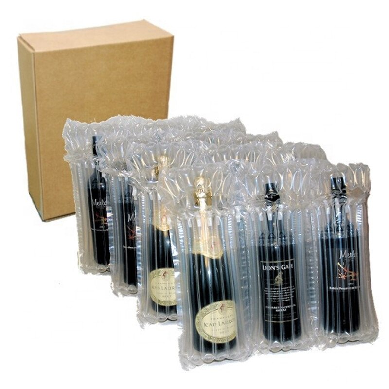 Red Wine Air Column Bag Inflated Buffer Shockproof... – Grandado